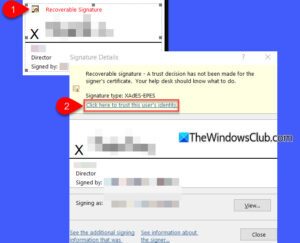 Recoverable Signature error in Word [Fix]