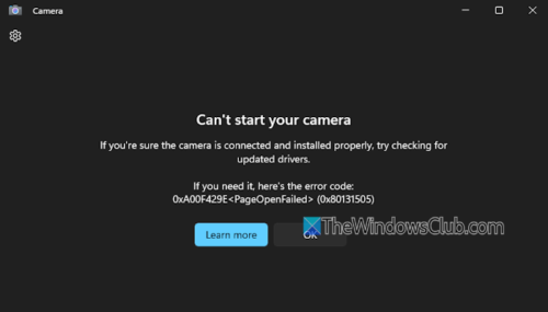 Fix 0xA00F4245 (0x80070005) Camera Error on Windows 11/10