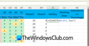 How to make an Attendance Sheet in Excel