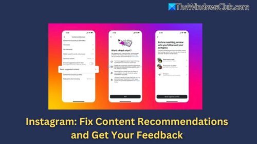 Reset Instagram Algorithm and fix Content Recommendations