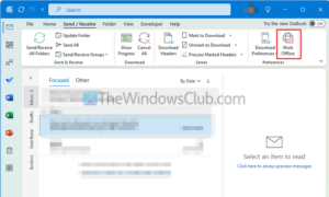 How to work offline in Outlook