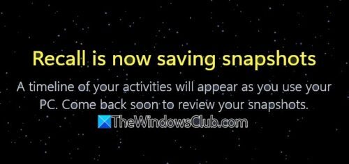 Enable or Disable Recall Snapshots in Windows 11