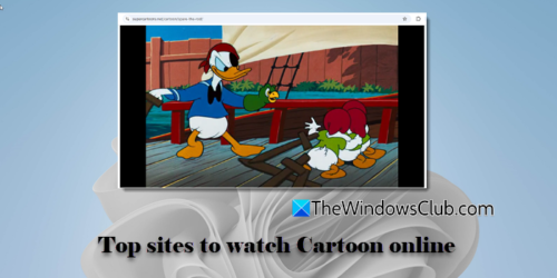 Top sites to watch Cartoon online