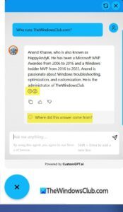 TheWindowsClub introduces AI Chatbot to get quick answers