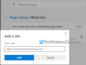 How to use Page colors in Microsoft Edge on Windows 11