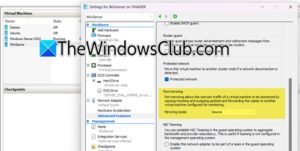 How to configure Hyper-V Port Mirroring