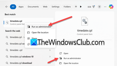 Windows Server unable to change the time zone
