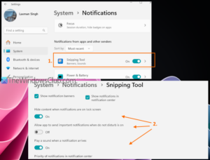 Snipping Tool not saving screenshots on Windows 11