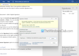 Signature Line greyed out in Word or Excel [Fix]