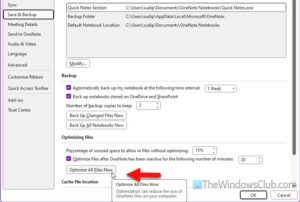 Fix OneNote You're out of disk space error