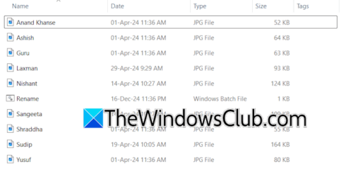 How to rename multiple Files or Folders at once in Windows 11