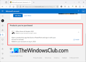 You need to sign in with account associated with subscription Excel
