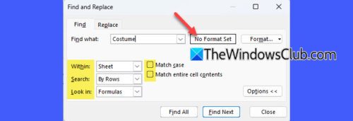 Excel Find is not working [Fix]