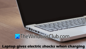 Laptop gives electric shocks when charging