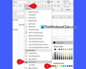 How to change Gridline color in Excel