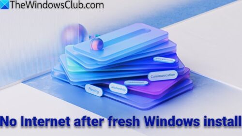 No Internet after fresh Windows install [Fix]