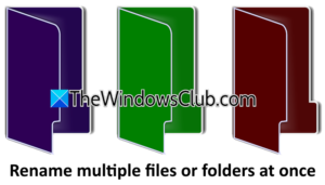 How to rename multiple Files or Folders at once in Windows 11