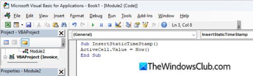How to insert Timestamp in Excel and Google Sheets