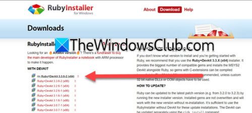 How to install Ruby and Ruby Blunder on Windows