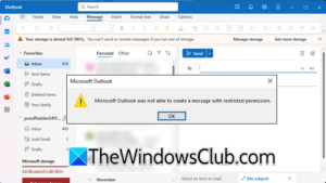 Fix NEED PASSWORD error message in Outlook