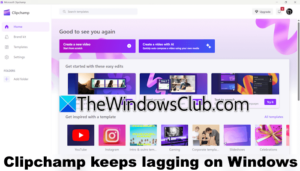 Clipchamp keeps freezing or crashing in Windows 11