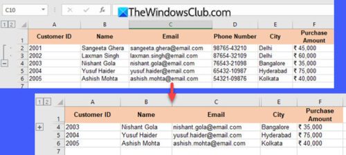 How to copy only Visible Cells in Excel and Google Sheets