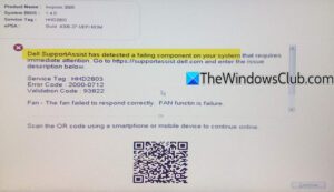 Dell SupportAssist has detected a Failing Component [Fix]