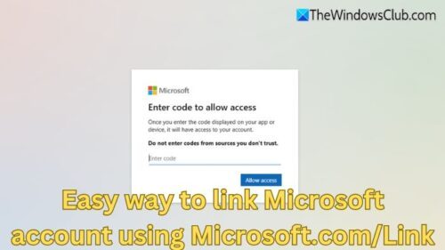 How to link Microsoft account using Microsoft.com/Link
