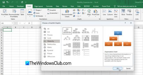 How to create a Mind Map in Excel