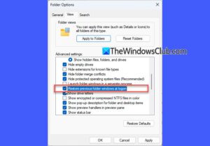 Restore Tabs in File Explorer after Restart in Windows 11