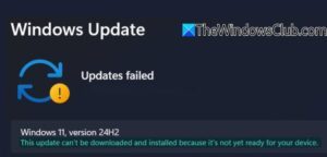 This update can’t be downloaded and installed because it’s not yet ...