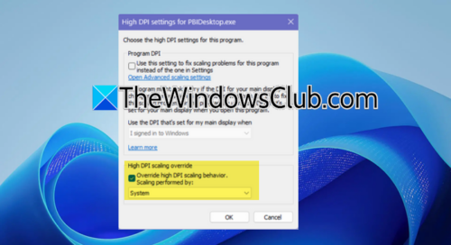 Pop up window too large for screen in Windows 11