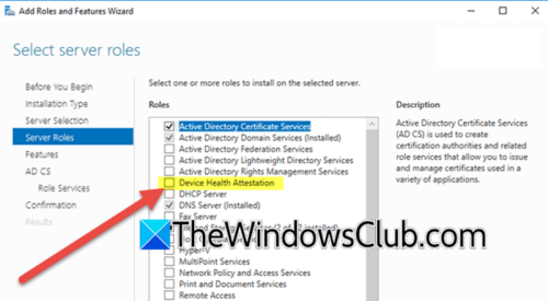Run Device Health Attestation service as a Sserver in Windows 11