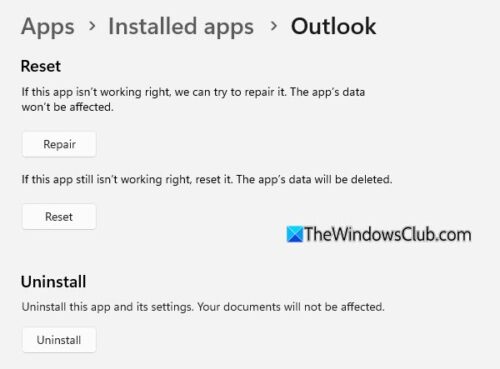 New Outlook app not syncing in Windows 11/10