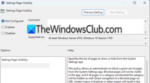 Display Option missing from Windows Settings on Windows 11