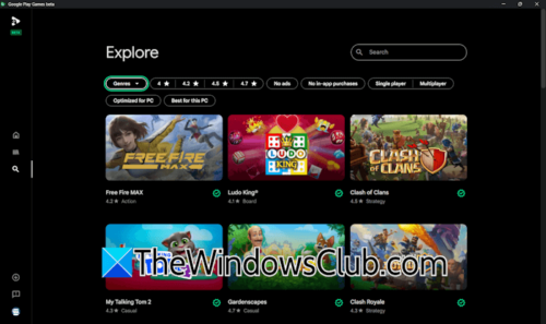 Play Android Games on PC with Google Play Games