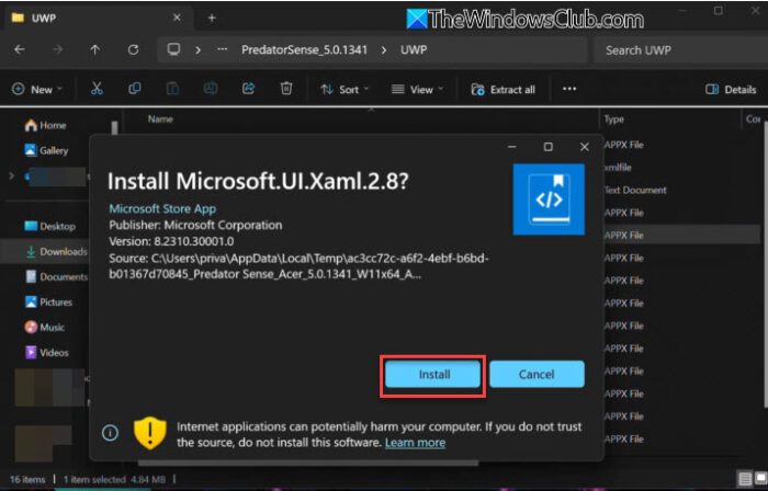 Acer PredatorSense not installing, opening or working on PC