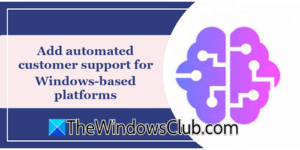 Add automated customer support for Windows-based platforms
