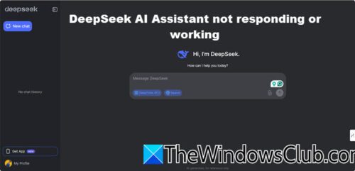 DeepSeek AI Assistant is not responding or working