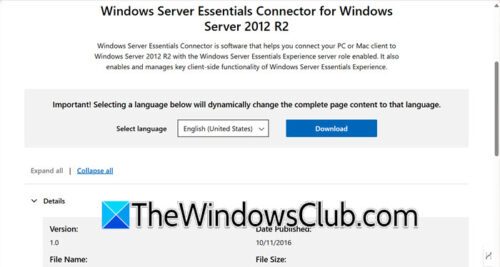 Install and run Windows Server Essentials Log Collector