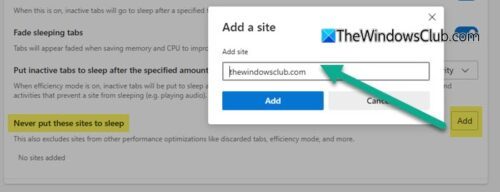 Enable, Disable Sleeping Tabs; Automatically suspend tabs in Edge
