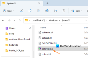 How to open and use Color Management in Windows 11