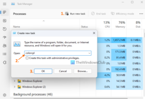 How to open and use Color Management in Windows 11