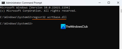 Fix Ucrtbase.dll was not found or missing error on Windows PC