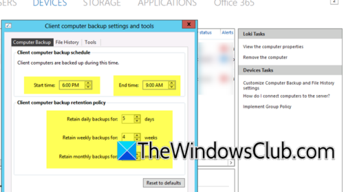 Manage Client Computer Backup In Windows Server Essentials