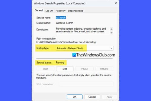 Indexing is not running in Windows 11 [Fix]