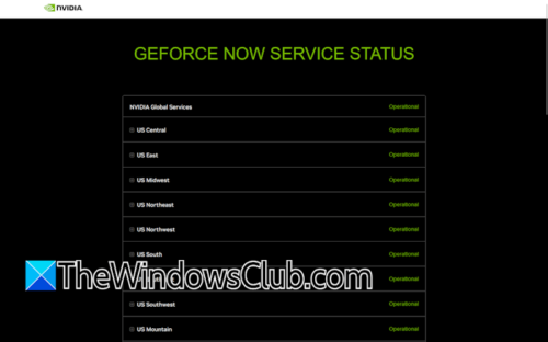 GeForce Now error 0xC192000C, Problem starting your session