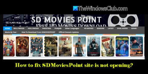 SDMoviesPoint site is not opening [Fix]