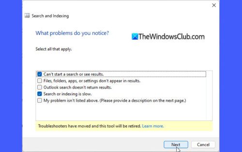 Indexing is not running in Windows 11 [Fix]