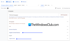 How to change Microsoft Edge Language to English